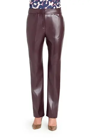 TAHARI ASL Faux Leather Pants