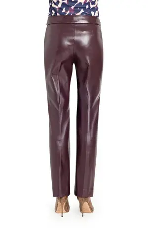 TAHARI ASL Faux Leather Pants