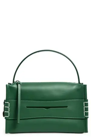 JW Anderson Loafer Leather Top Handle Bag - Pine 555