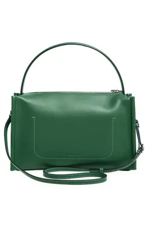 JW Anderson Loafer Leather Top Handle Bag - Pine 555