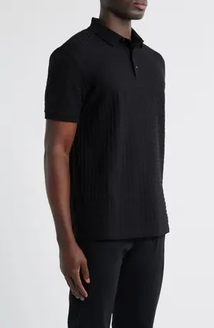 Emporio Armani Textured Cotton Polo