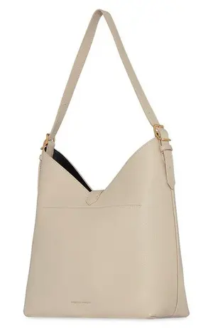 Rebecca Minkoff Mini Megan Leather Hobo Bag - Stone