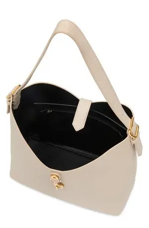 Rebecca Minkoff Mini Megan Leather Hobo Bag - Stone