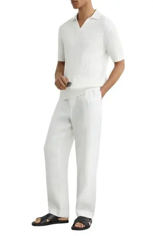 REISS Merit Cotton Blend Polo
