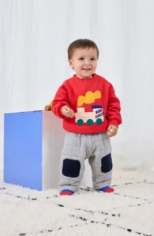 BOBO CHOSES Choo Choo Cotton Sweatshirt