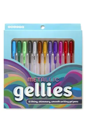 SNIFTY 12-pack Metallic Gellies Gel Pens - Multi
