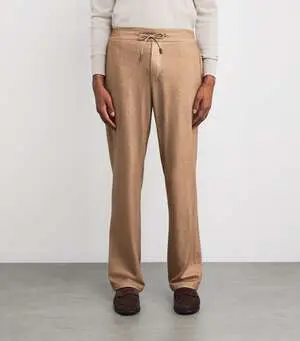Colombo Cashmere-silk Drawstring Trousers