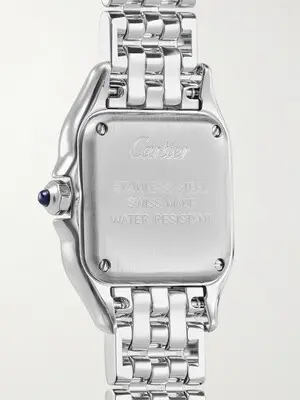 Cartier Panthère De Stainless Steel Diamond Watch - Gray