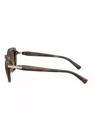 VOGUE EYEWEAR Crystal-embellished Cat-eye Sunglasses - Brown