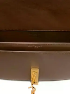 Saint Laurent Leather Shoulder Bag - Brown