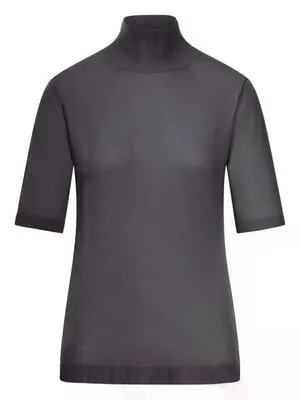 Max Mara Mock-neck Wool Top