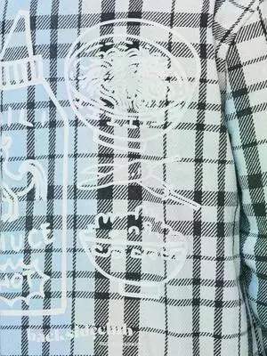 BACKSIDECLUB Checked-pattern Shirt - Blue