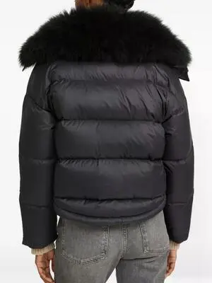YVES SALOMON Lamb Shearling-trim Puffer Jacket