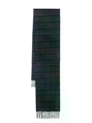 Barbour Tartan Lambswool Scarf - Blue