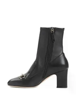 Gucci 75mm Leather Boots With Horsebit Detail