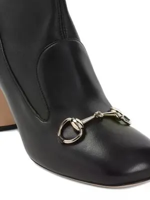 Gucci 75mm Leather Boots With Horsebit Detail