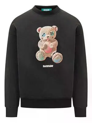 BARROW Teddy-print Sweatshirt - Black