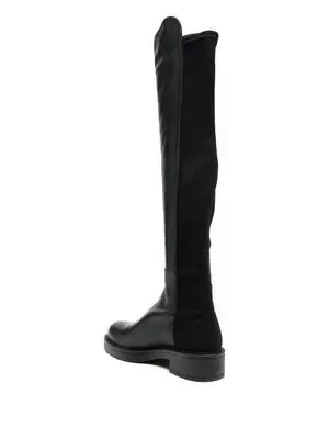 STUART WEITZMAN 40mm Panelled Leather Knee-high Boots - Black