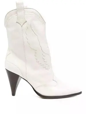 SOPHIA WEBSTER 80mm Wing-patch Leather Boots