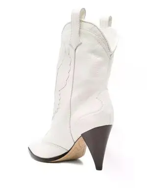 SOPHIA WEBSTER 80mm Wing-patch Leather Boots