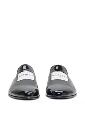 Givenchy Logo-plaque Patent Leather Slippers