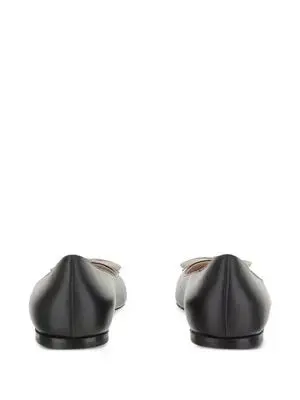 Valentino Garavani Contrast-bow Ballet Flats - Black