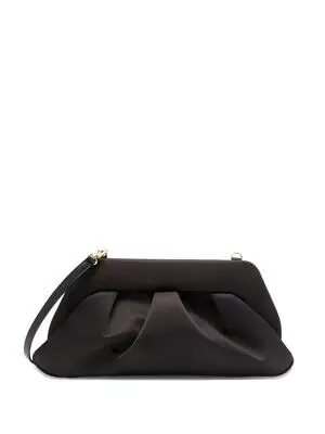 THEMOIRE Emera Gathered Clutch Bag - Black