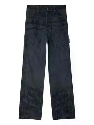 DIESEL Paint-splatter Utility-pocket Trousers