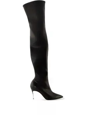 Casadei 80mm Pointed-toe Stiletto Boots