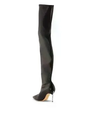 Casadei 80mm Pointed-toe Stiletto Boots