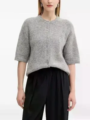 SAMSOE SAMSOE Ribbed Button Cardigan