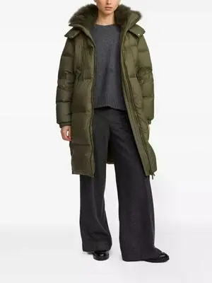 YVES SALOMON Lamb Shearling-trimmed Hooded Coat