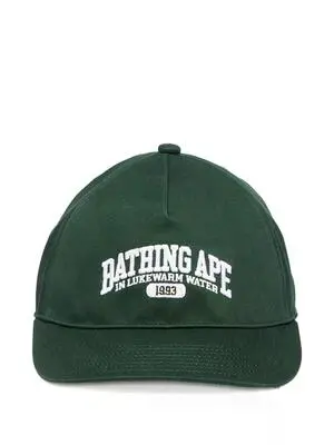 A BATHING APE Logo-embroidered Baseball Cap - Green