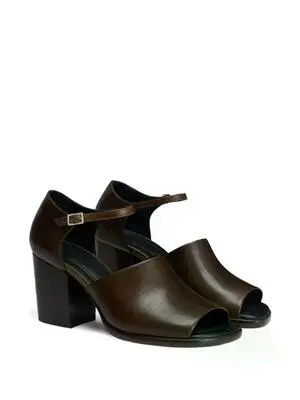 LEMAIRE 80mm Open-toe Block-heel Sandals - Brown