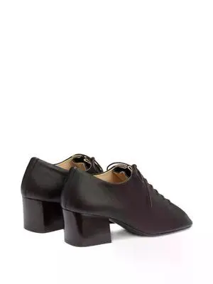 LEMAIRE Souris Leather Lace-up Derby Shoes - Brown