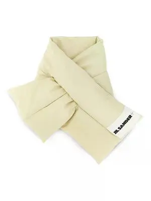 JIL SANDER Padded Logo-patch Scarf - Neutrals