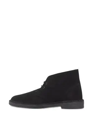Clarks Suede Desert Boots - Black