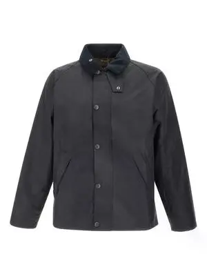 Barbour Corduroy-collar Waxed-cotton Jacket