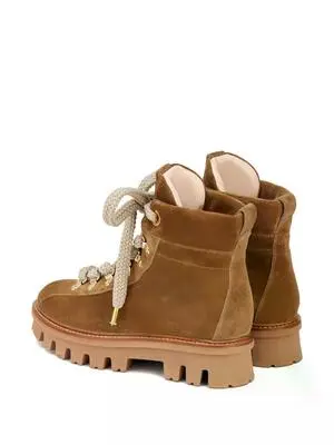 Agl Lace-up Suede Ankle Boots