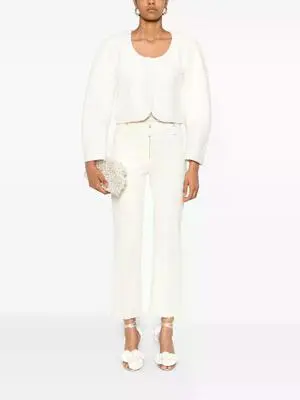 Elisabetta Franchi Zip-detailing Straight Trousers