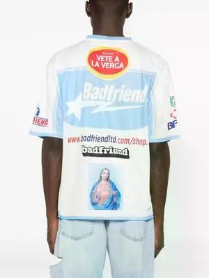 BADFRIEND Graphic-print Panelled T-shirt
