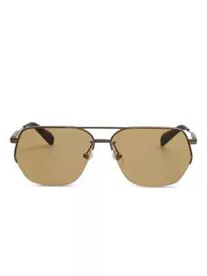 Jacquemus Geometric-frame Metal Sunglasses - Brown