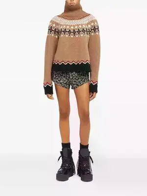 Alanui Fair Isle Turtleneck Sweater