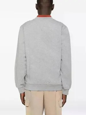 A.p.c. Logo-embroidered Crew-neck Sweatshirt - Grey
