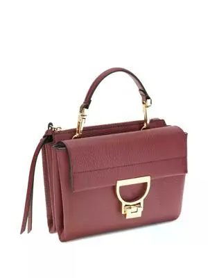 COCCINELLE Small Grained Leather Arlettis Tote Bag - Red