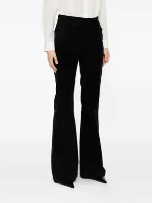 NILI LOTAN Corduroy Flared Leg Trousers