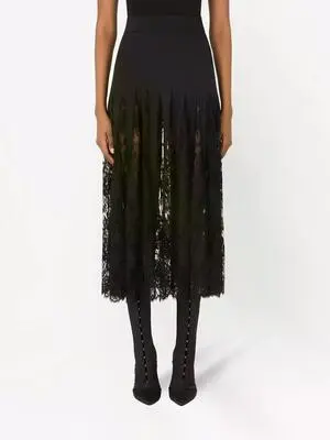 Dolce & Gabbana Chantilly Lace Midi Skirt