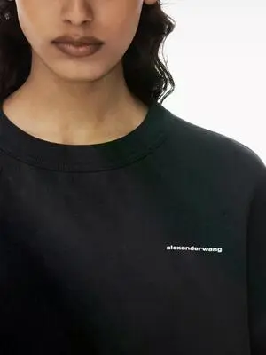 Alexander Wang Logo-print Crew-neck Sweater