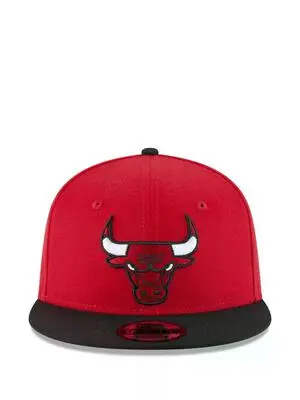 New Era 9fifty Bulls Logo Two-tone Cap - Red