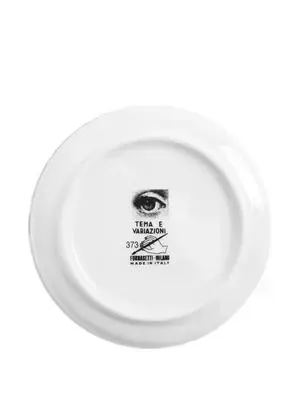 FORNASETTI Tema E Variazioni N.373 Plate - Black